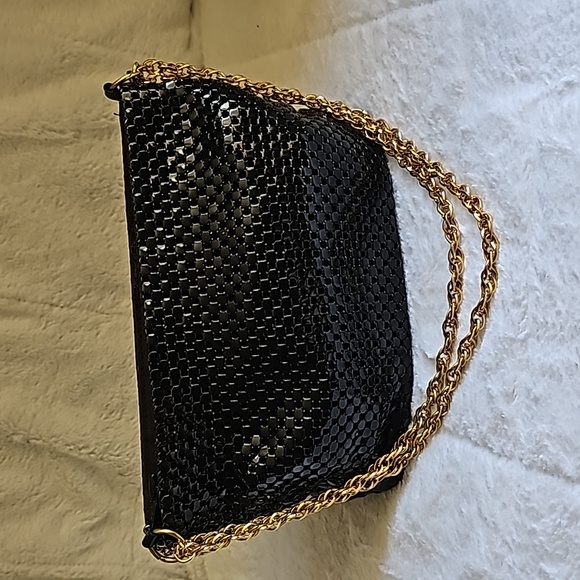 Whiting & Davis | Bags | Vintage Whiting And Davis Metal Mesh Black ...